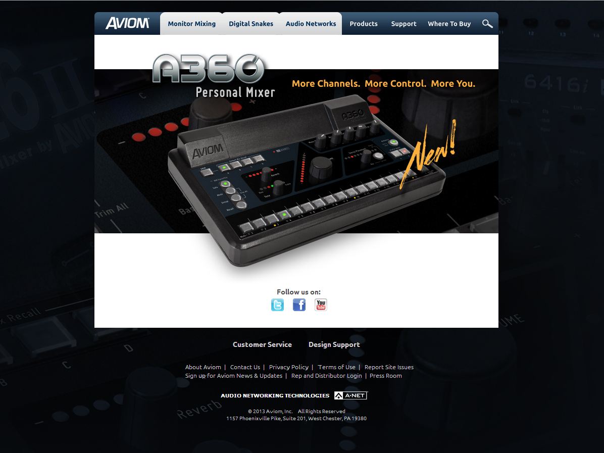 Press Room | Press Release | Aviom Launches New Website to Support New ...