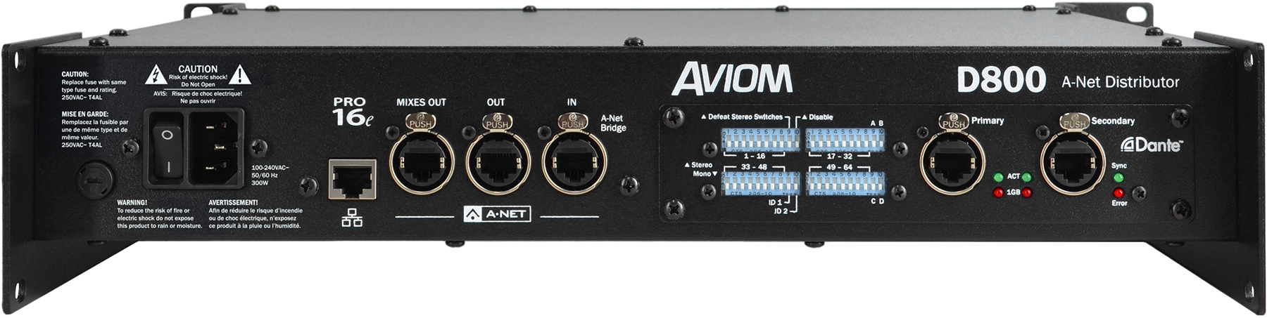 Press Room | Press Release | Aviom's New D800 and D800-Dante A-Net ...