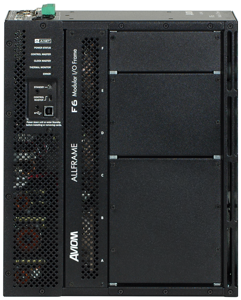 Aviom Products | AllFrame Multi-Modular I/O System: F6 Modular I/O Frame